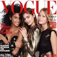 Vogue UK: Imaan, Taylor και Anna