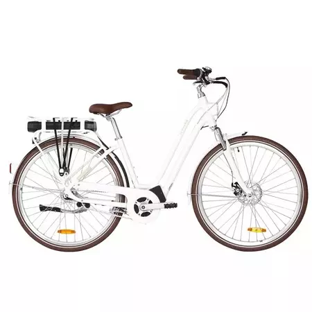 Urban Electric Bicycle Elops Ebike 920 Low Frame White