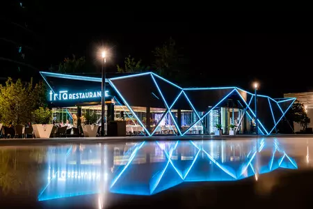 Tria Illuminated Exterior