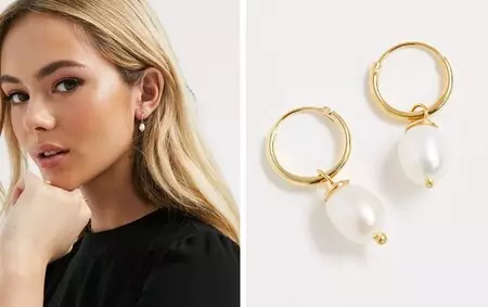 Minimalist nga Pearl Earrings