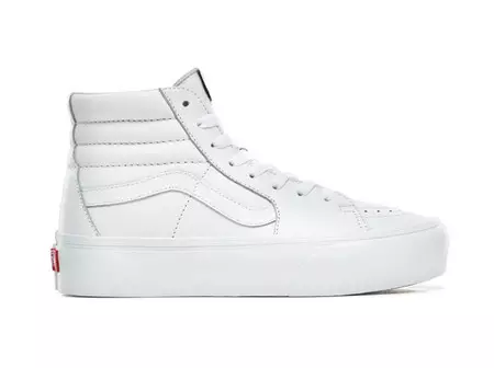 Womens Ua Sk8 Hi Platform 2 עור Truew Vans נעלי קז'ואל