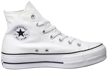 Converse Ctas Lift Hi Sneakers Alte Nere Bianche Unisex Adulto