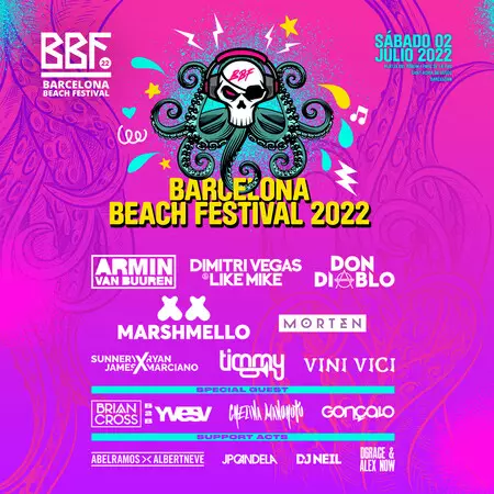 Affisch Barcelona Beach Festival 2022