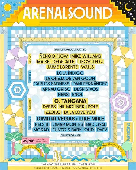 Poster di Arenal Sound 2022