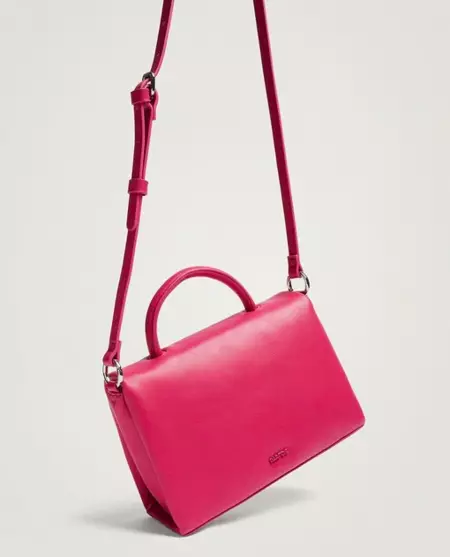 Mokotla oa Basali oa Parfois Fuchsia Crossbody Ka Leqhoa le Fetohang