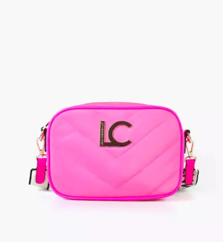 Lola Casademunt Sac à bandoulière femme de coloris rose avec poignées logo