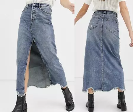 skirt denim dirêj