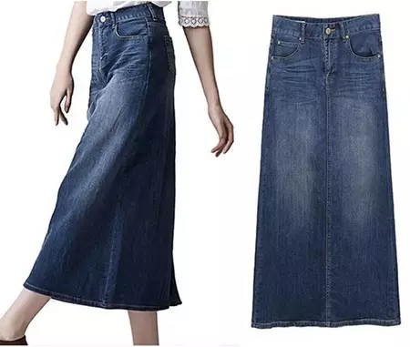 skirt denim dirêj