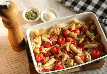 Penne med ristede cherrytomater