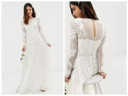 අඩු වියදම් මංගල ඇඳුම එම්බ්රොයිඩර් Asos