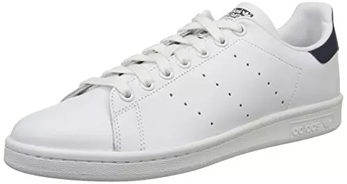 adidas Originals Stan Smith, pantofi de antrenament unisex pentru adulți, alb (alb pentru alergare/navy nou), 42 2/3 EU