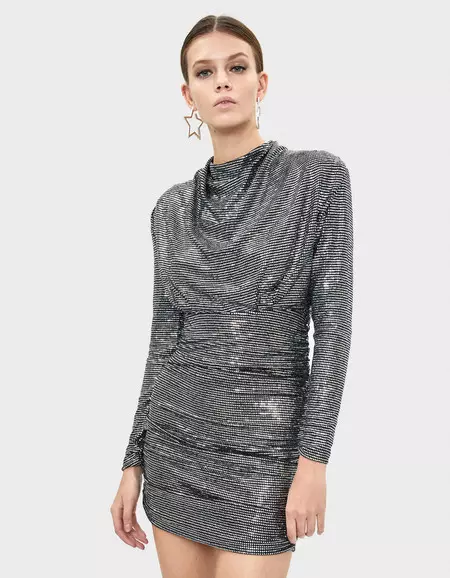 IQokelelo leQela leKrisimesi laseBershka 2019 Sequins 08