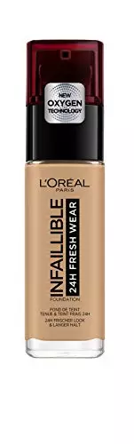 L'Oréal Paris Infallible24H ഫ്രെഷ് വെയർ ലോംഗ് വെയർ ഫൗണ്ടേഷൻ - ഷേഡ് 260 സോലെയിൽ ഡോർ, 30 മില്ലി