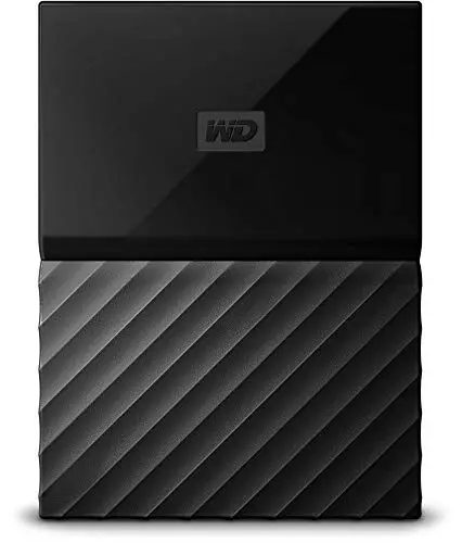 WD My Passport 4TB פּאָרטאַטיוו שווער פאָר מיט אַוטאָ באַקקופּ ווייכווארג, שוואַרץ