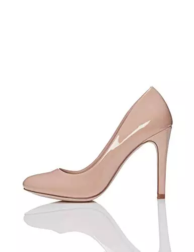 FIND Court Heeled Shoes, Pink Nude, 40 EU