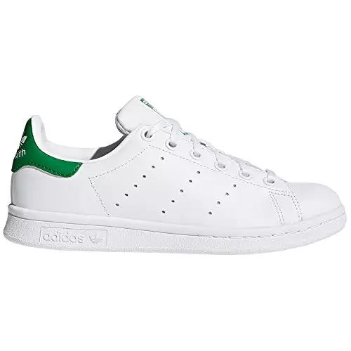 Adidas Stan Smith အမျိုးသမီးများ။ ဖိနပ်ဖိနပ်။ တင်းနစ်ဖိနပ်။ (36.5 EU၊ အဖြူ/စိမ်း)