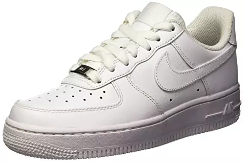 Nike Wmns Air Force 1 '07، کفشهای ورزشی زنانه، سفید سفید، 36 اتحادیه اروپا