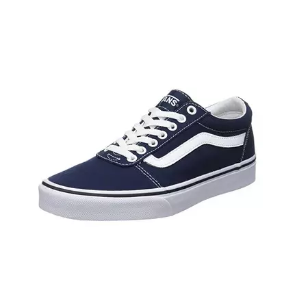 Sepatu Vans biru kanggo wong lanang bali sekolah