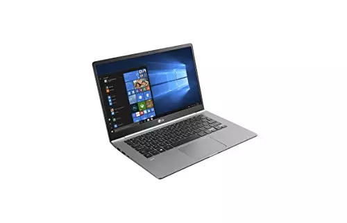 LG gram 14Z980-B - Laptop IPS Full HD de 14 inchi (mai puțin de 1 kilogram, baterie de 21 de ore, Intel i5 8250U a 8-a generație, 8 GB RAM, 256 GB SSD, Windows 10 Home), argintiu închis - tastatură QWERTY spaniolă