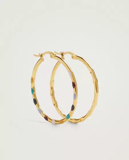 Women's Hoop Earrings With Zircons