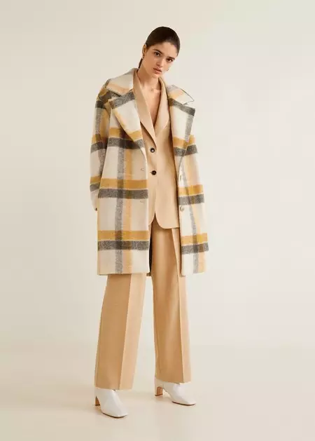 Yellow Wool Coat