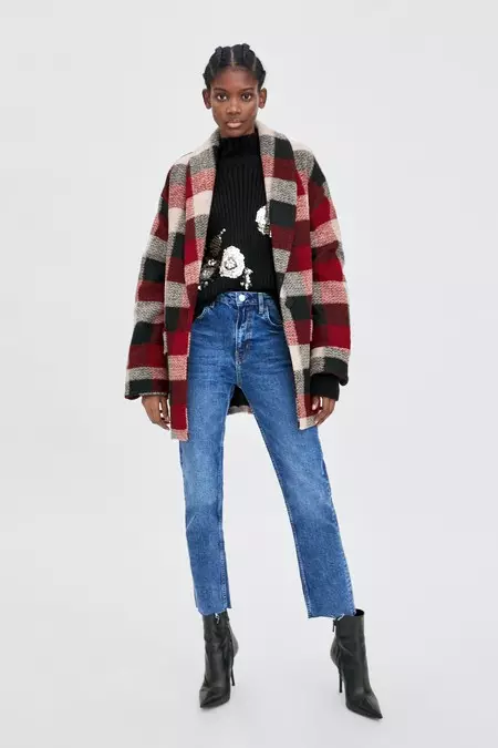 Trf Plaid Coat