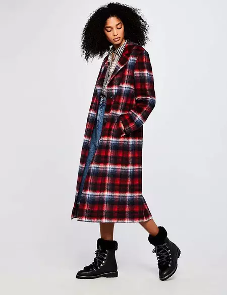 Paltoane Tartan Check