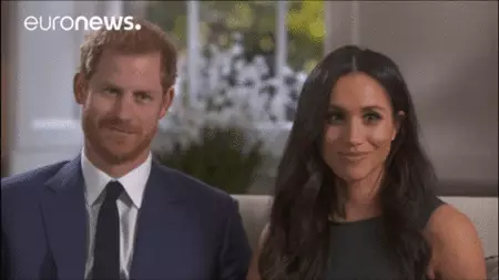 Meghan Markle ልዑል ሃሪ ሳቅ Gif