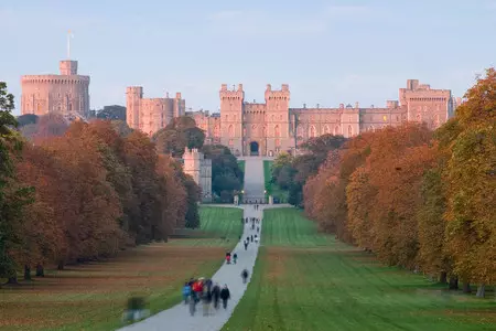 Castelo de Windsor ao pôr do solNov 2006