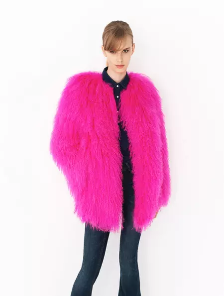 Caroline Fuchsia Tibetan Sheep Coat