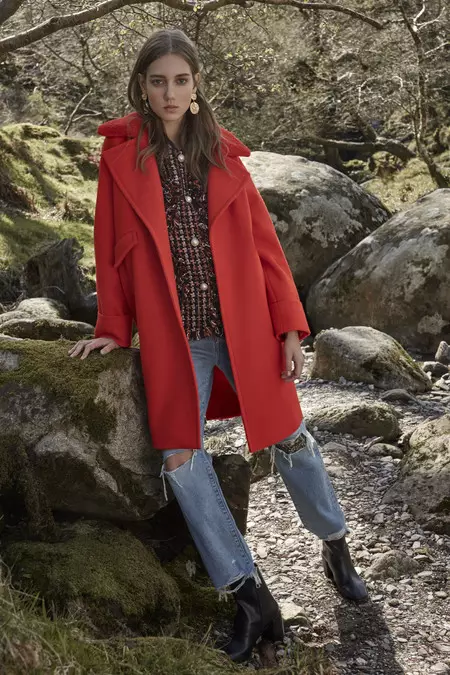 Red Coat Gbp40 Eur45 Tweed Coat Gbp25 Eur30 Jeans Gbp19 Eur23 Boots Gbp16 Eur19 Earrings Gbp2 Eur4