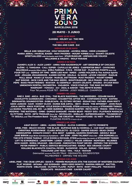 cartell primavera sound 2018