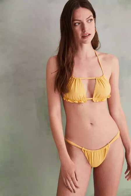 Atasan Bikini Segitiga Kuning