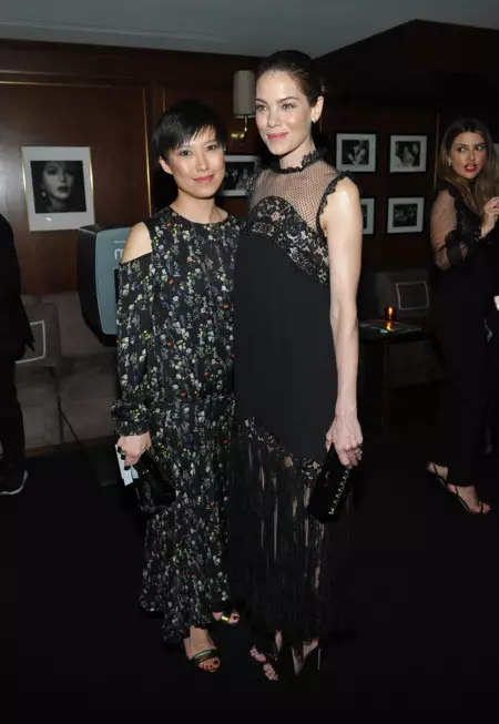 Creative Director Jimmy Choo Sandra Choi And Michelle Monaghan Attend The Hollywood Reporter And Jimmy Choo S Power Stylist Dinner