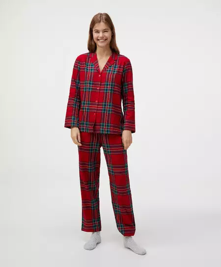 Christmas Tartan Pajamas Oysho 00002