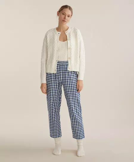 Oysho Christmas Vichy Check Pyjama 00003