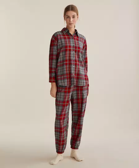 Keresimesi Tartan Pajamas Oysho 00003