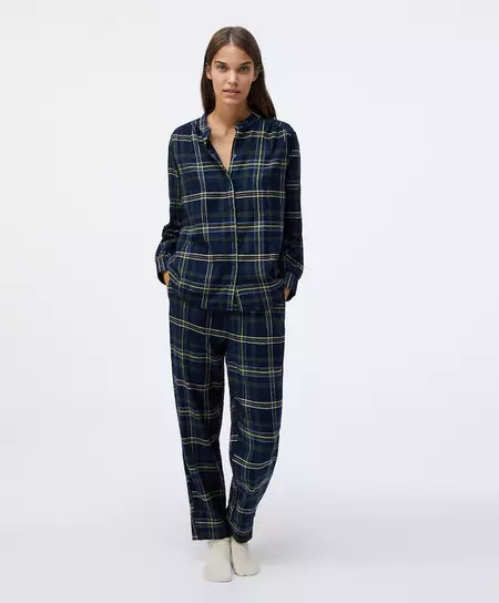 Pizhame tartan Krishtlindjesh Oysho 00005