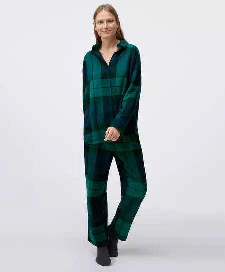 Chrëschtdag Tartan Pyjamas Oysho 00007