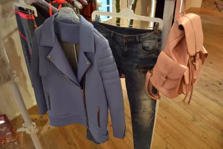 Blauwe jas bershka hjerstkolleksje 2014