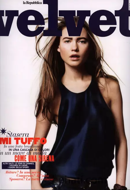 Behati Prinsloo velvet cover