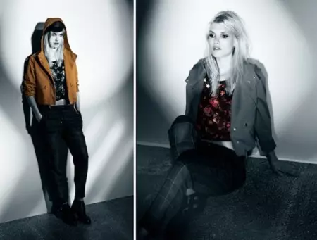 bershka lookbook sierpień 2013 w kratę