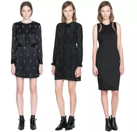 zara кара көйнөктөр 2013-жылдын күзүндө