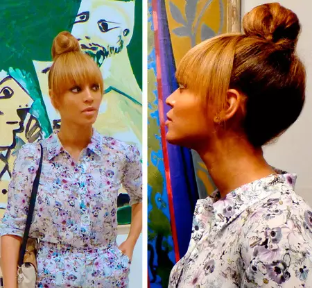 beyonce hairpiece bangs