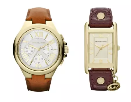 micheal kors leather watch