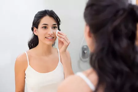 Girl Cleaning Her Face Nivea Care