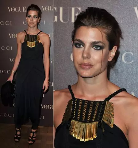 Carlotta Casiraghi Gucci negro