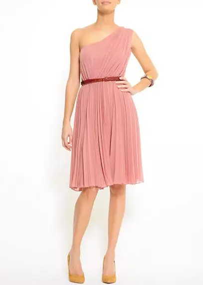 mango pleated dress