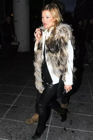 gilet en fourrure kate moss