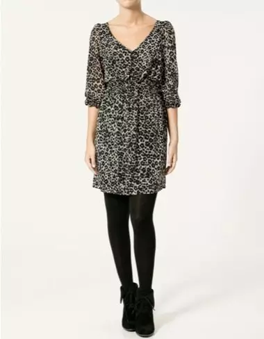 Zara Herfst-Winter 2010/2011, jurk met dierenprint